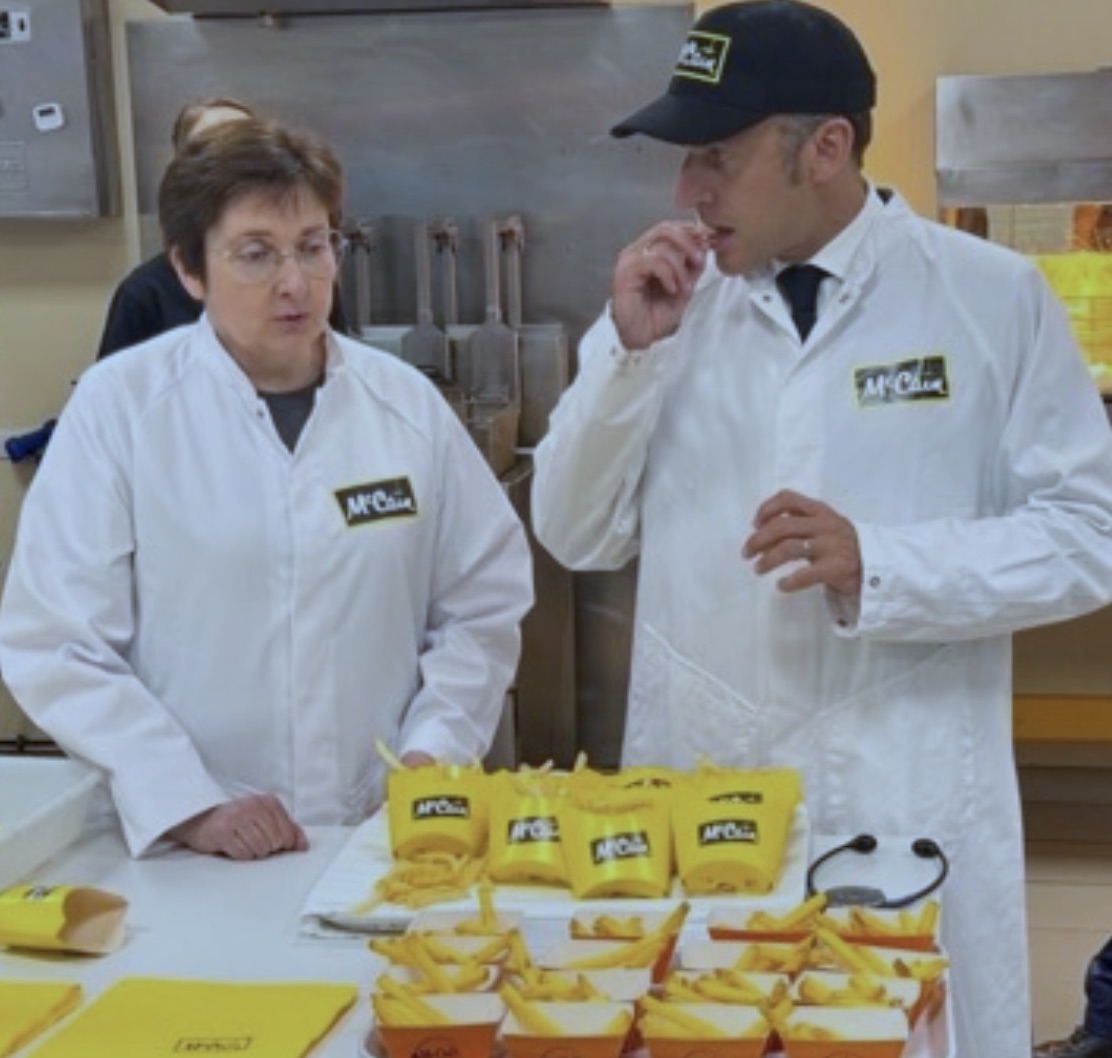 Greeting French President Macron, McCain CEO Unveils Big Investment ...